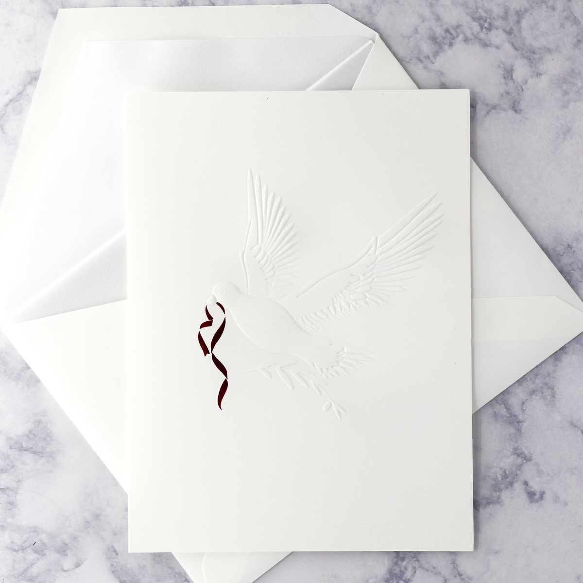 Blind Embossed Dove "Peace On Earth" Holiday Boxed Notes (Set of 10 ...