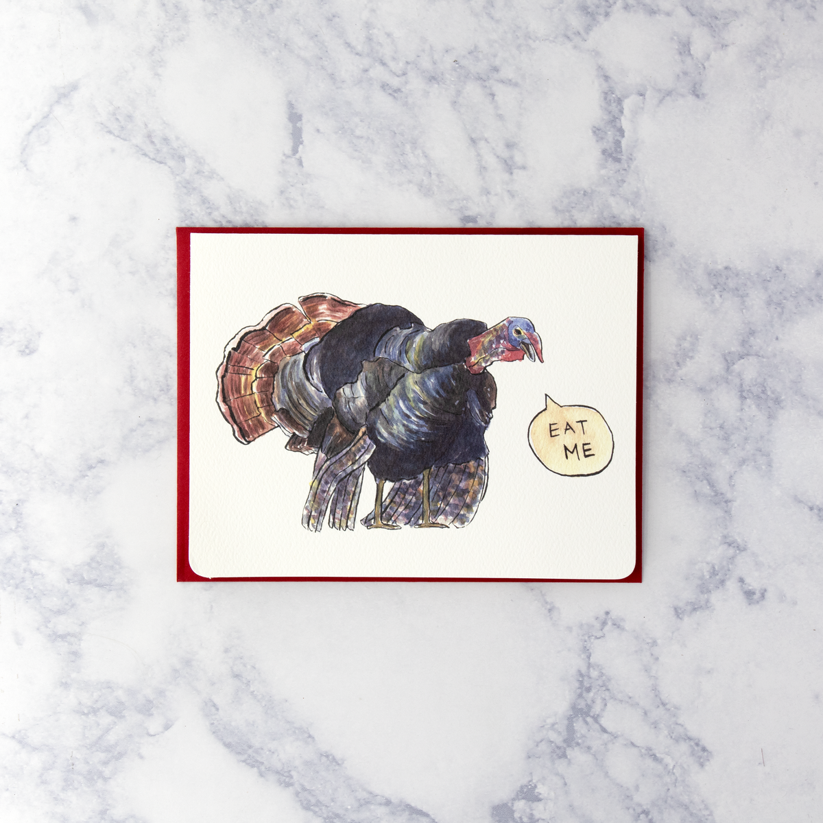 "Eat Me" Turkey Thanksgiving Card – Bonsai Paper Co.