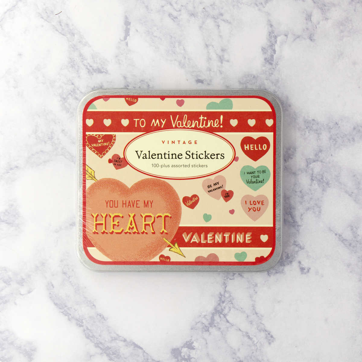 Vintage Heart Valentine's Day Stickers (Set of 100) – Bonsai Paper Co.
