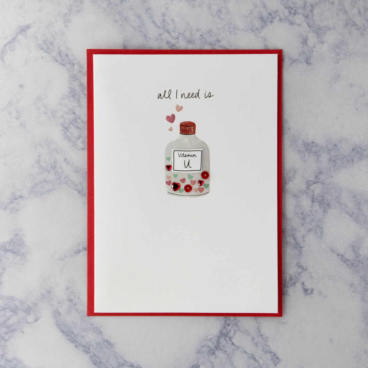 Vitamin U Valentine’s Day Card – Bonsai Paper Co.
