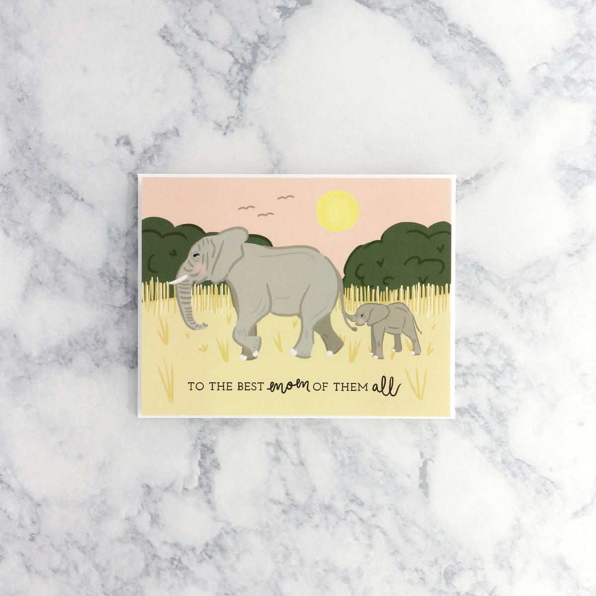 Elephants Mother's Day Card (For Mom) – Bonsai Paper Co.