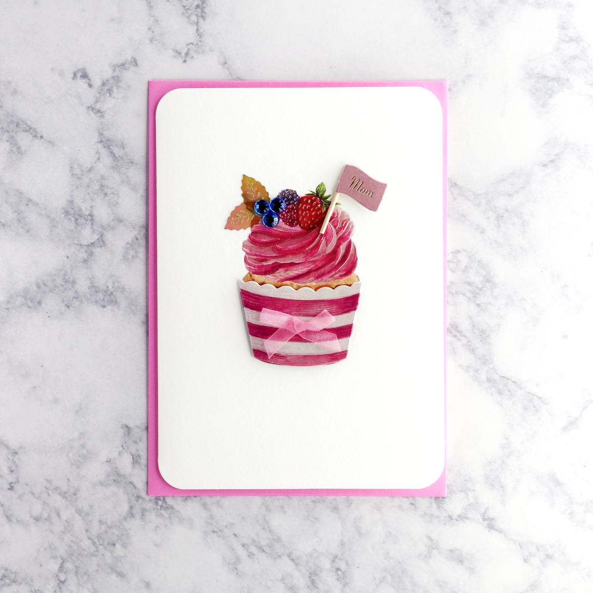 Pastel Cupcake Mother's Day Card (For Mom) – Bonsai Paper Co.