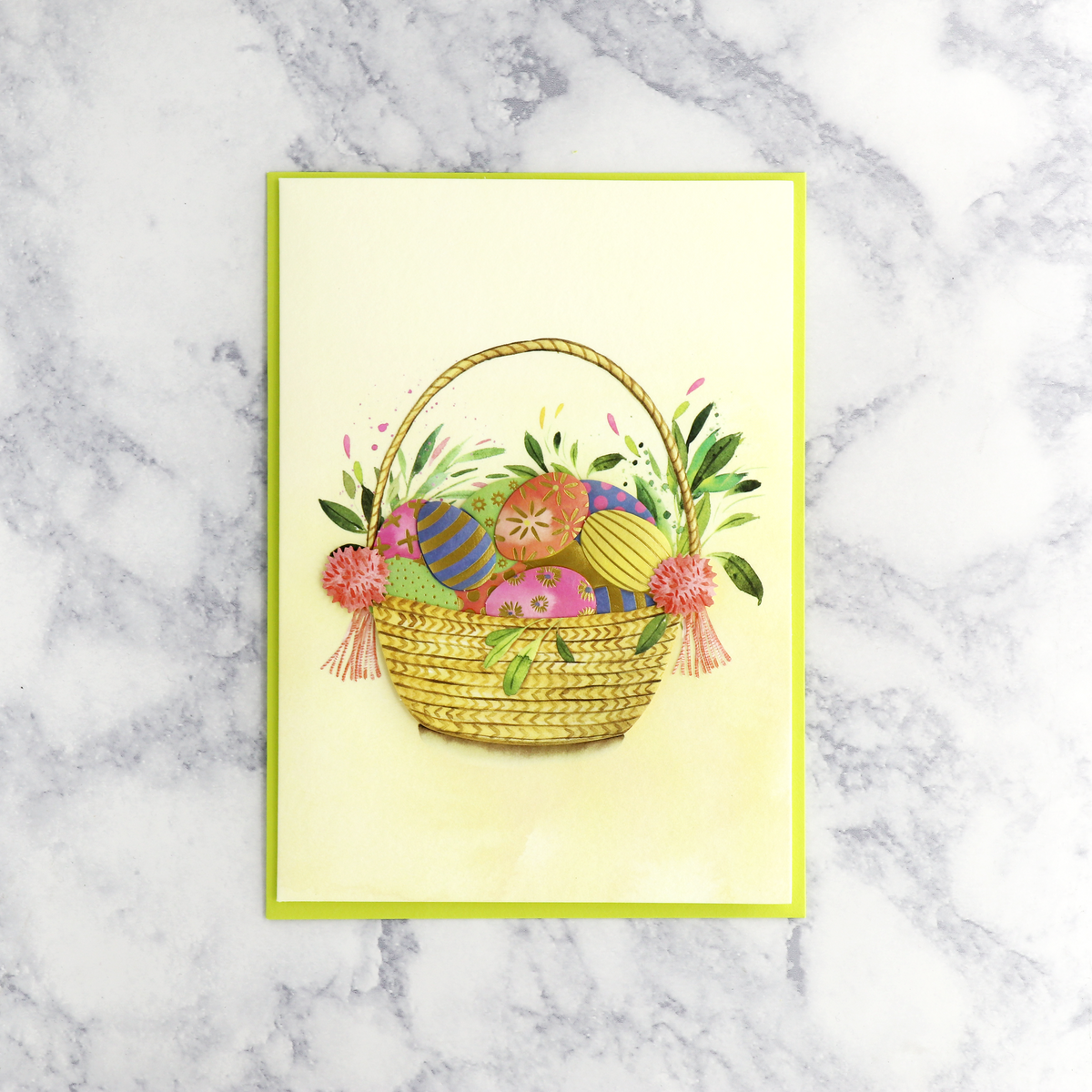 Spring Basket Easter Card – Bonsai Paper Co.