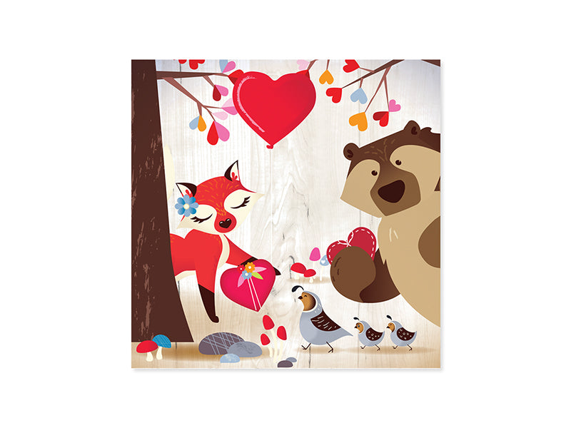Pop-Up Woodland Critters Valentine's Day Card – Bonsai Paper Co.