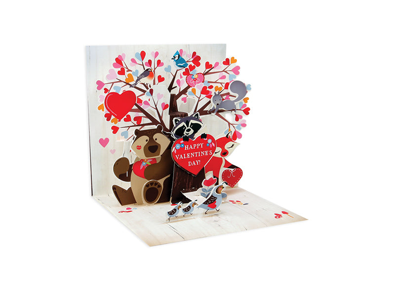Pop-Up Woodland Critters Valentine's Day Card – Bonsai Paper Co.