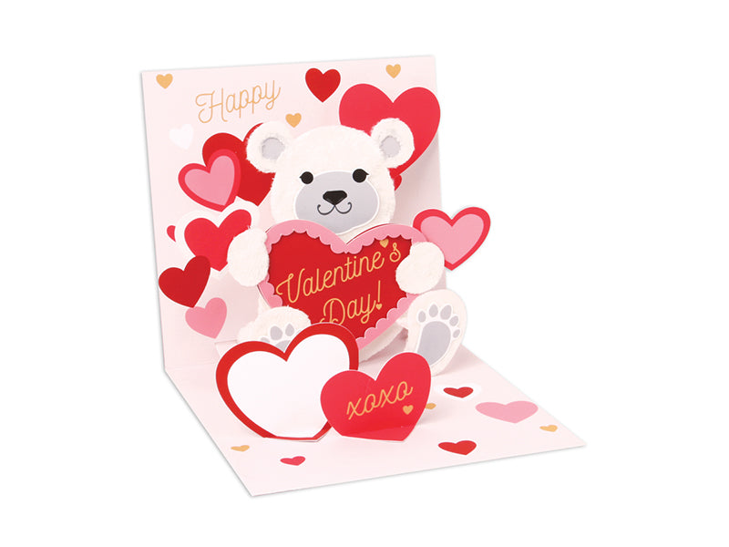 Pop-Up Bears & Hearts Valentine's Day Card – Bonsai Paper Co.