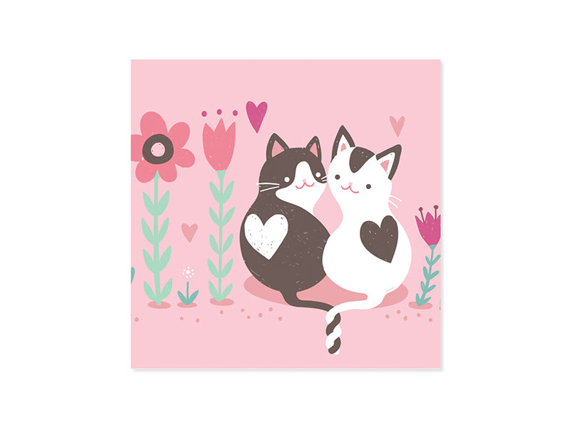 Pop-Up Two Cats In Love Valentine's Day Card – Bonsai Paper Co.