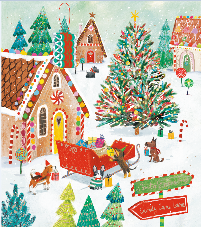 Whimsy Village Christmas Jumbo Bag – Bonsai Paper Co.