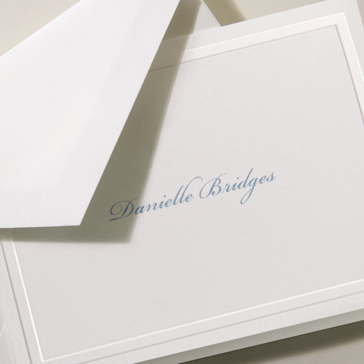 Personalized Danielle Folded Notes (Letterpress) – Bonsai Paper Co.