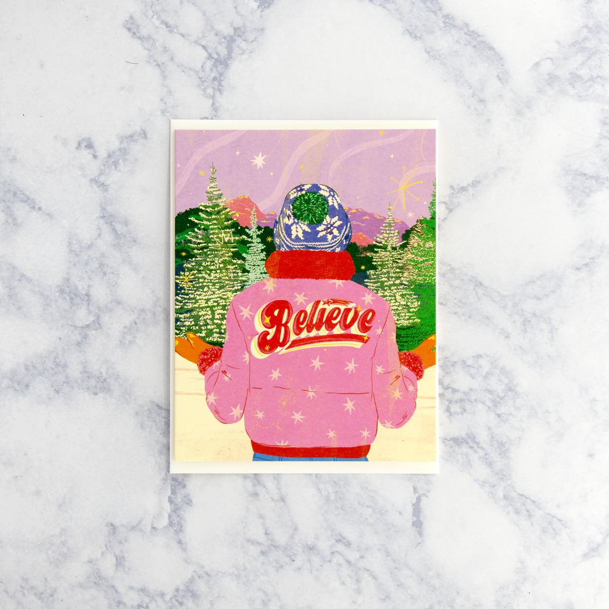 "Believe" Holiday Card – Bonsai Paper Co.