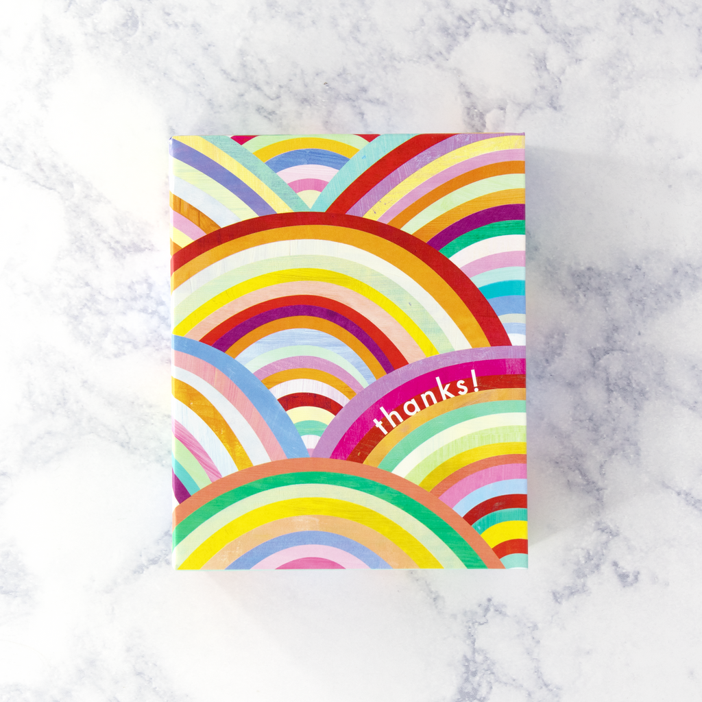 Colorful Rainbows Thank You Boxed Notes (Set of 20) – Bonsai Paper Co.