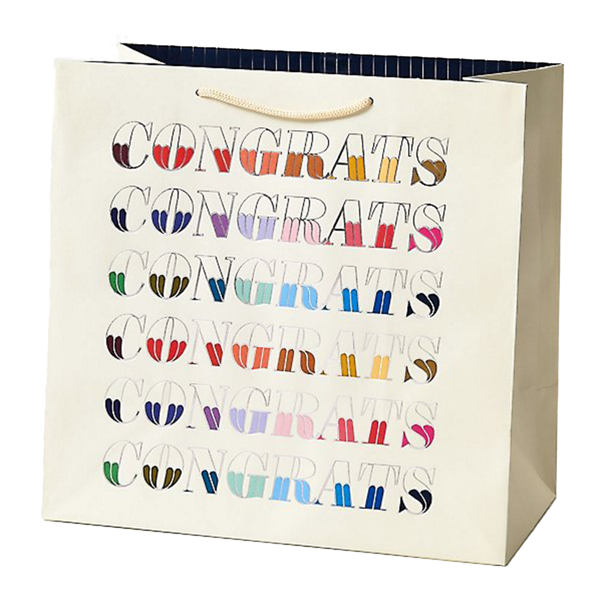 Colorful Text Congratulations/Graduation Large Bag – Bonsai Paper Co.