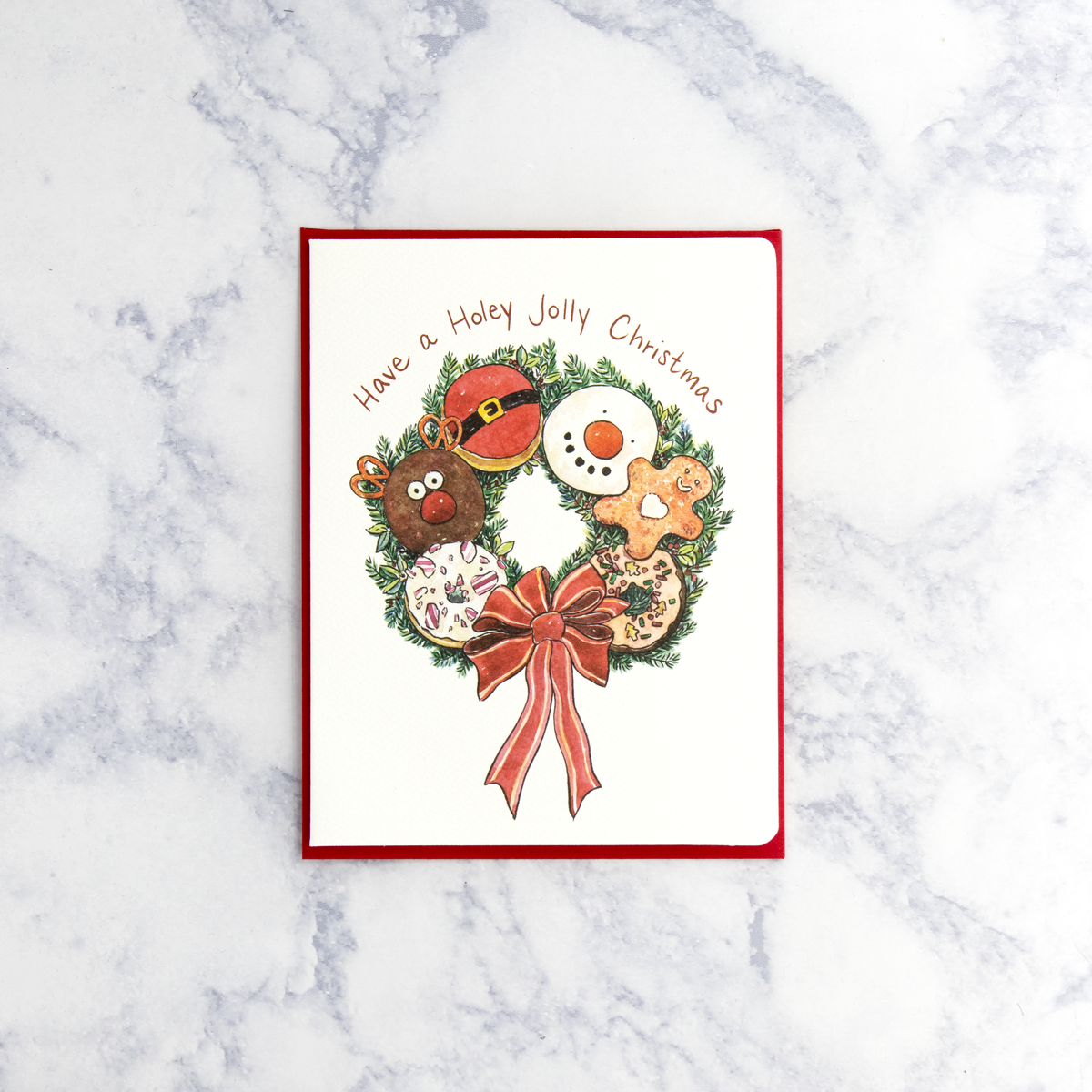 Desserts Wreath Christmas Card – Bonsai Paper Co.