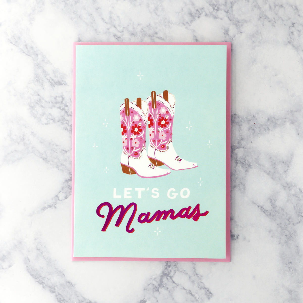 Floral Cowboy Boots Mother's Day Card – Bonsai Paper Co.