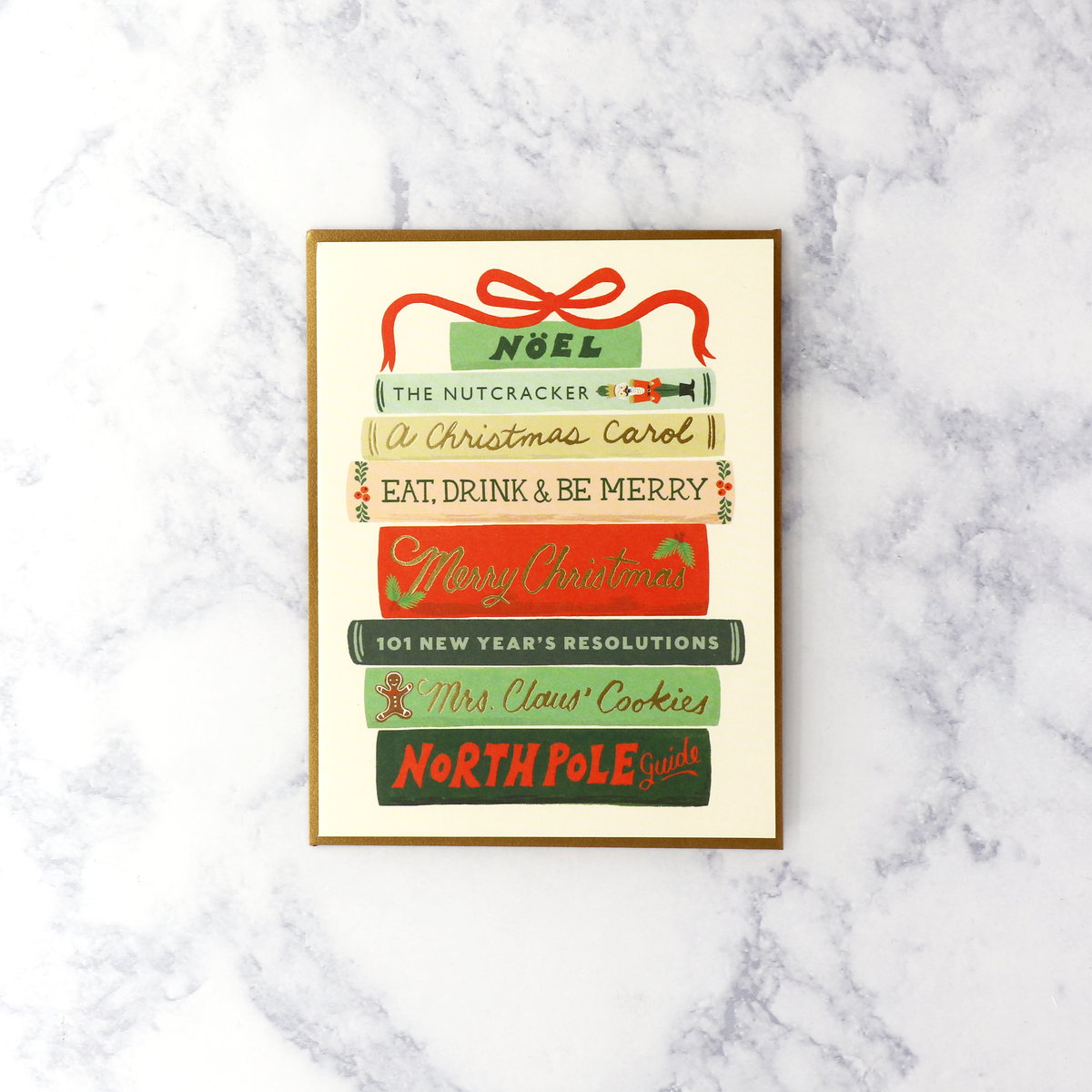 Illustrated Books Christmas Card – Bonsai Paper Co.