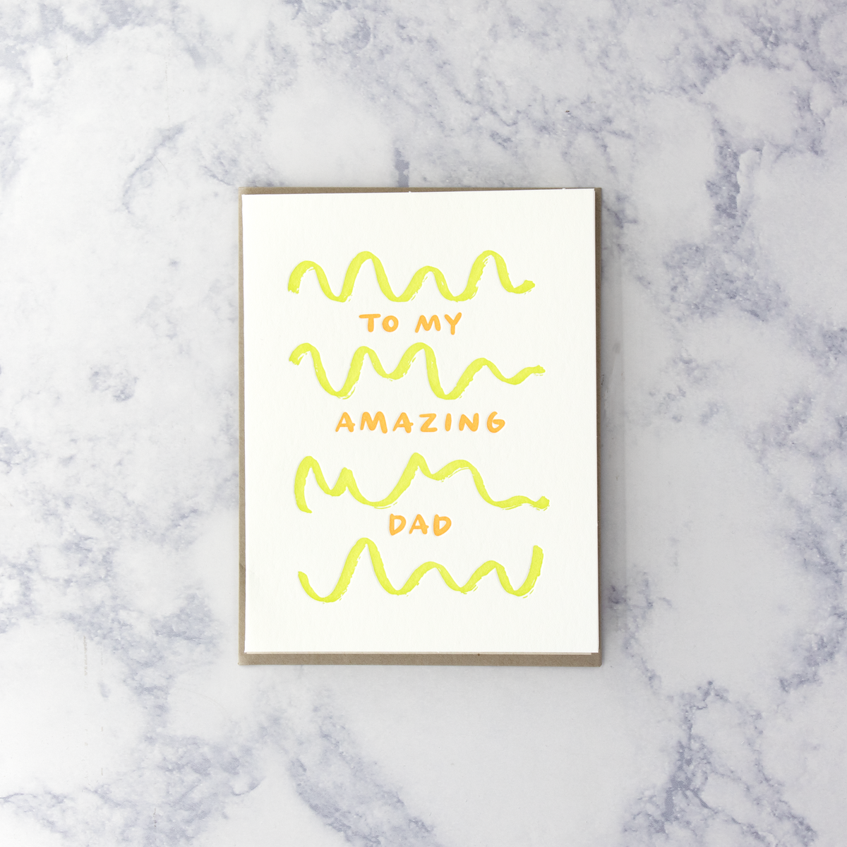 Letterpress "To My Amazing Dad" Father's Day Card (Dad) – Bonsai Paper Co.