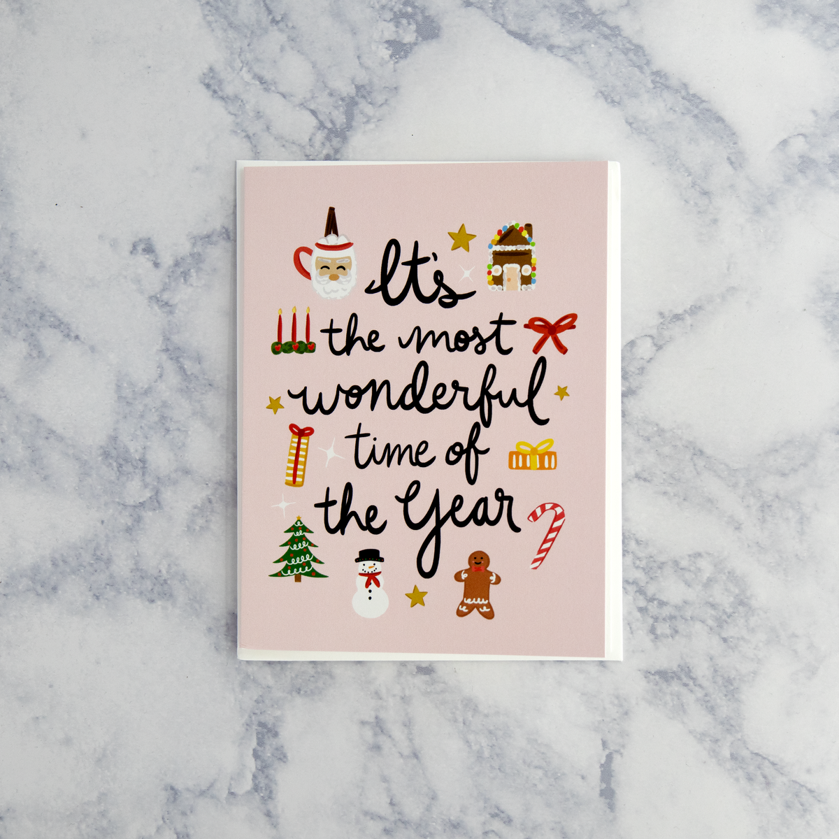 "Most Wonderful Time" Christmas Card – Bonsai Paper Co.
