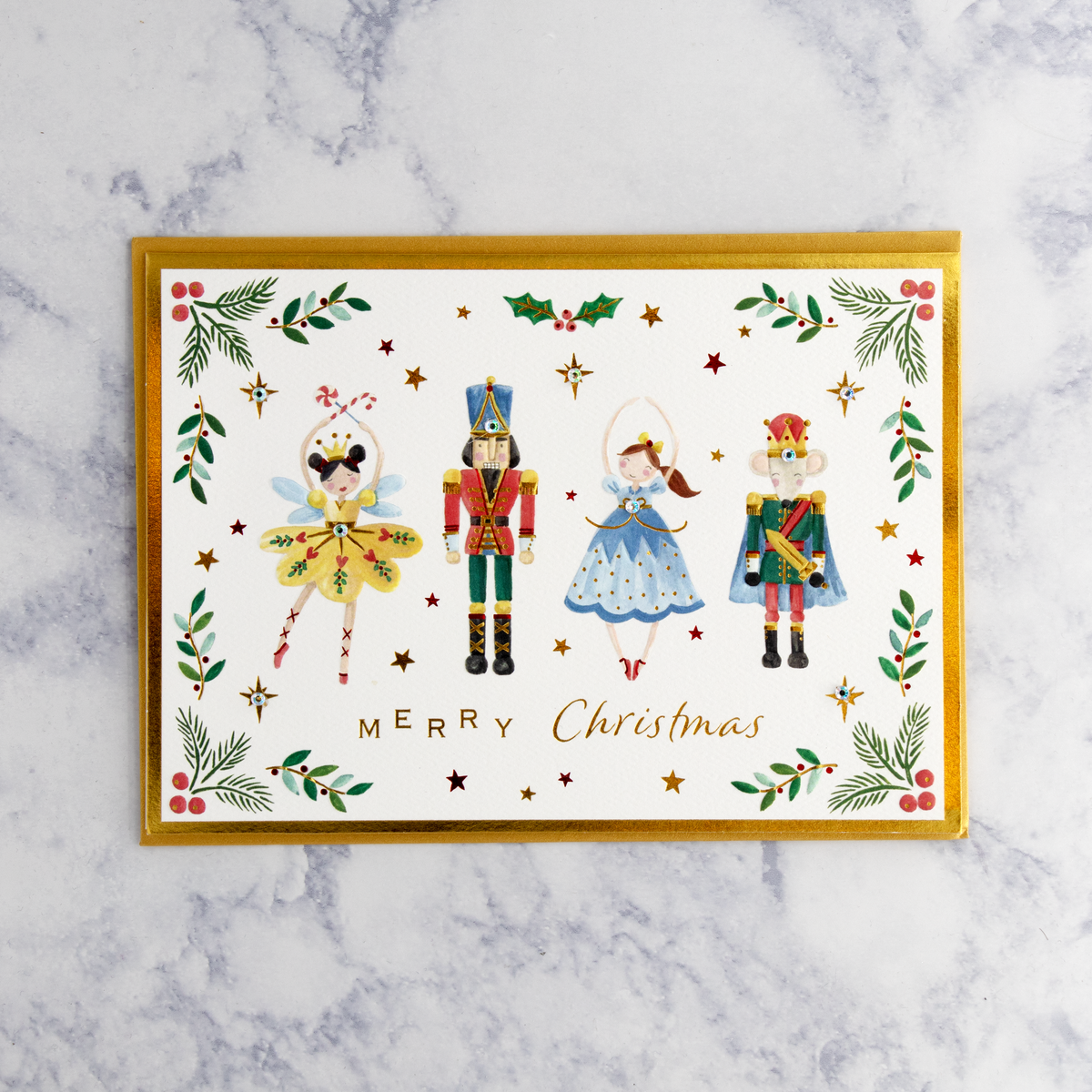 Nutcracker On Stage Christmas Card – Bonsai Paper Co.