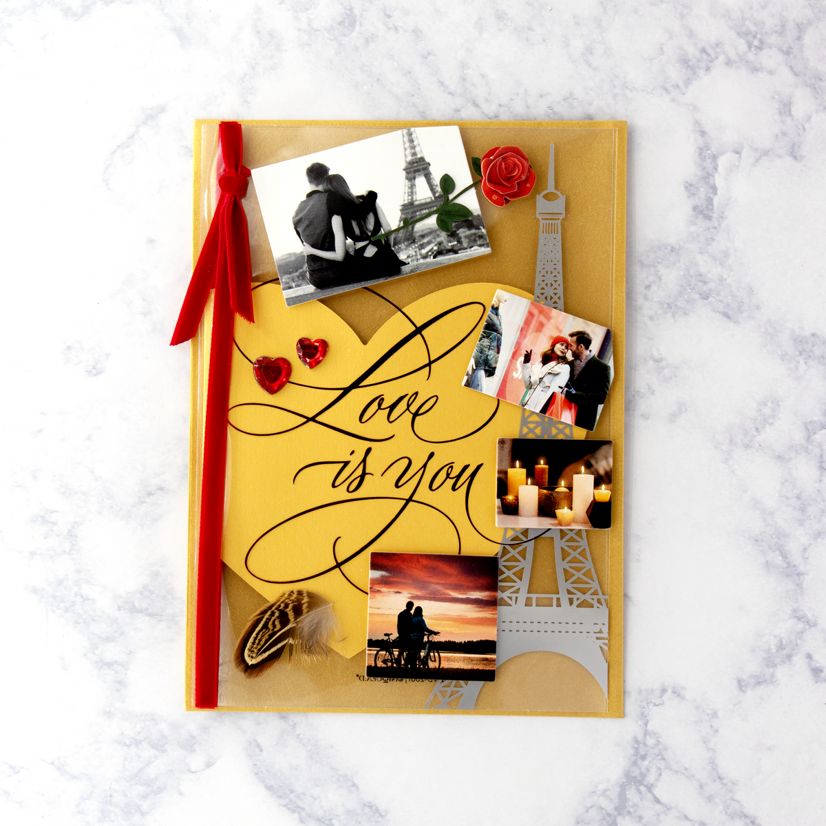 Paris Collage Valentine’s Day Card – Bonsai Paper Co.