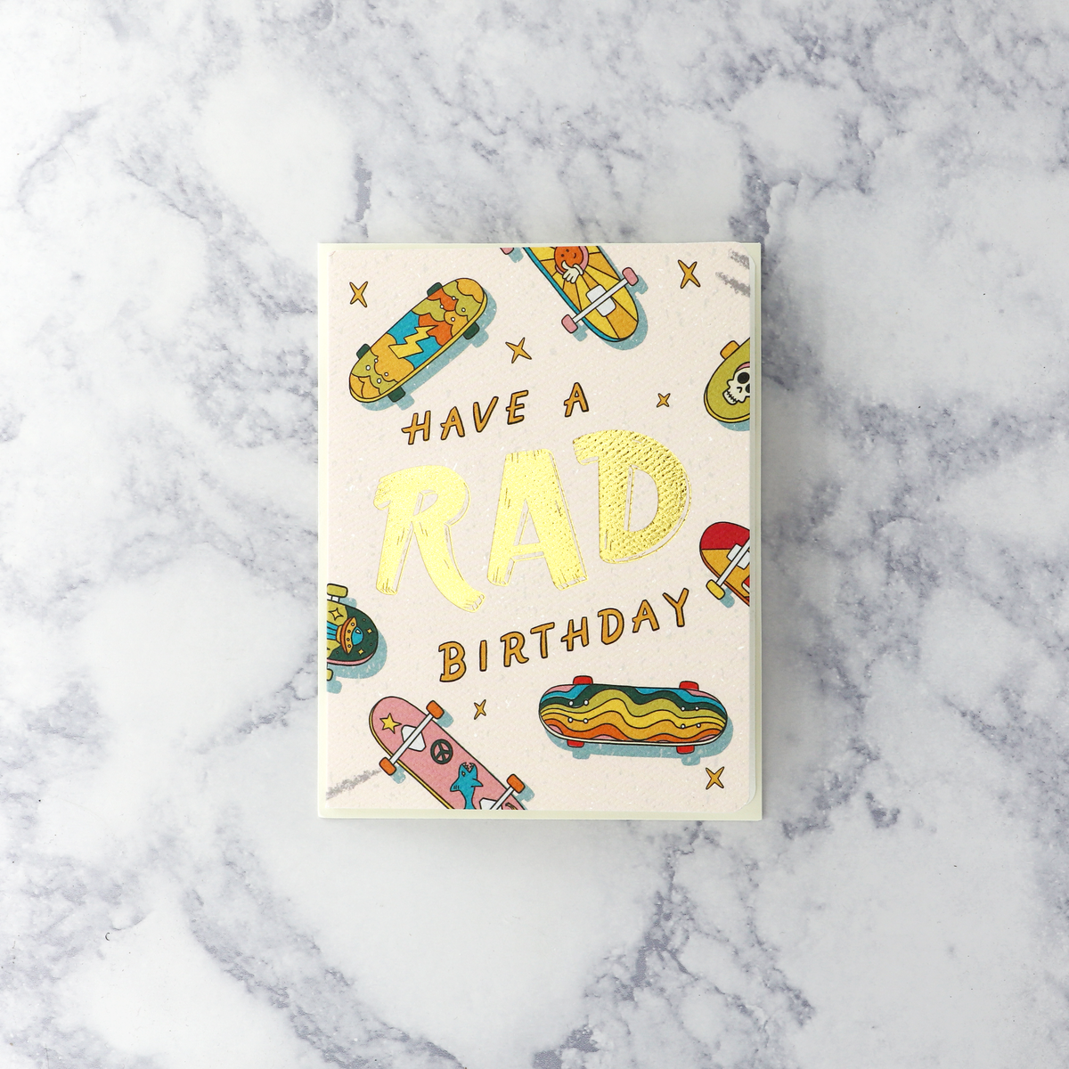 Skateboards "Rad" Birthday Card – Bonsai Paper Co.