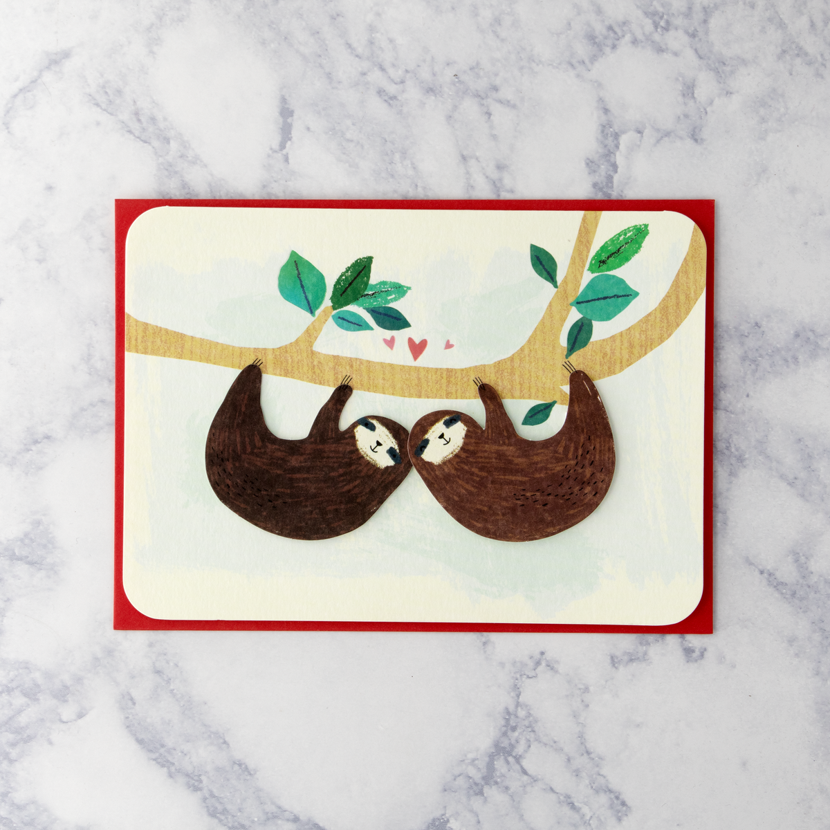 Sloths “Do Nothing” Love Valentine’s Day Card – Bonsai Paper Co.