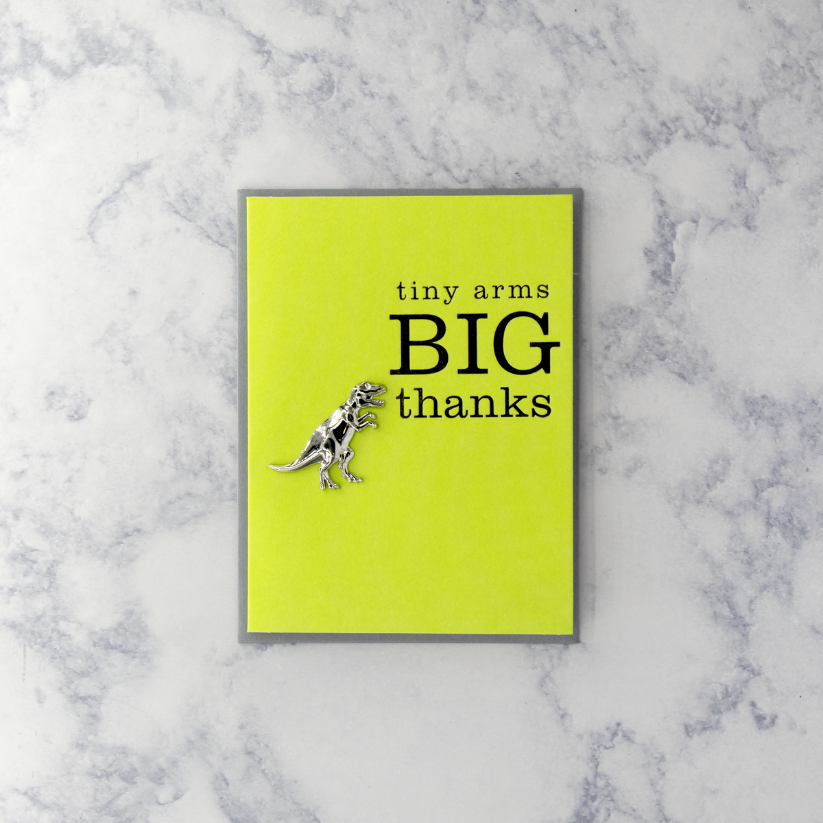 T-Rex Tiny Arms Thank You Card – Bonsai Paper Co.