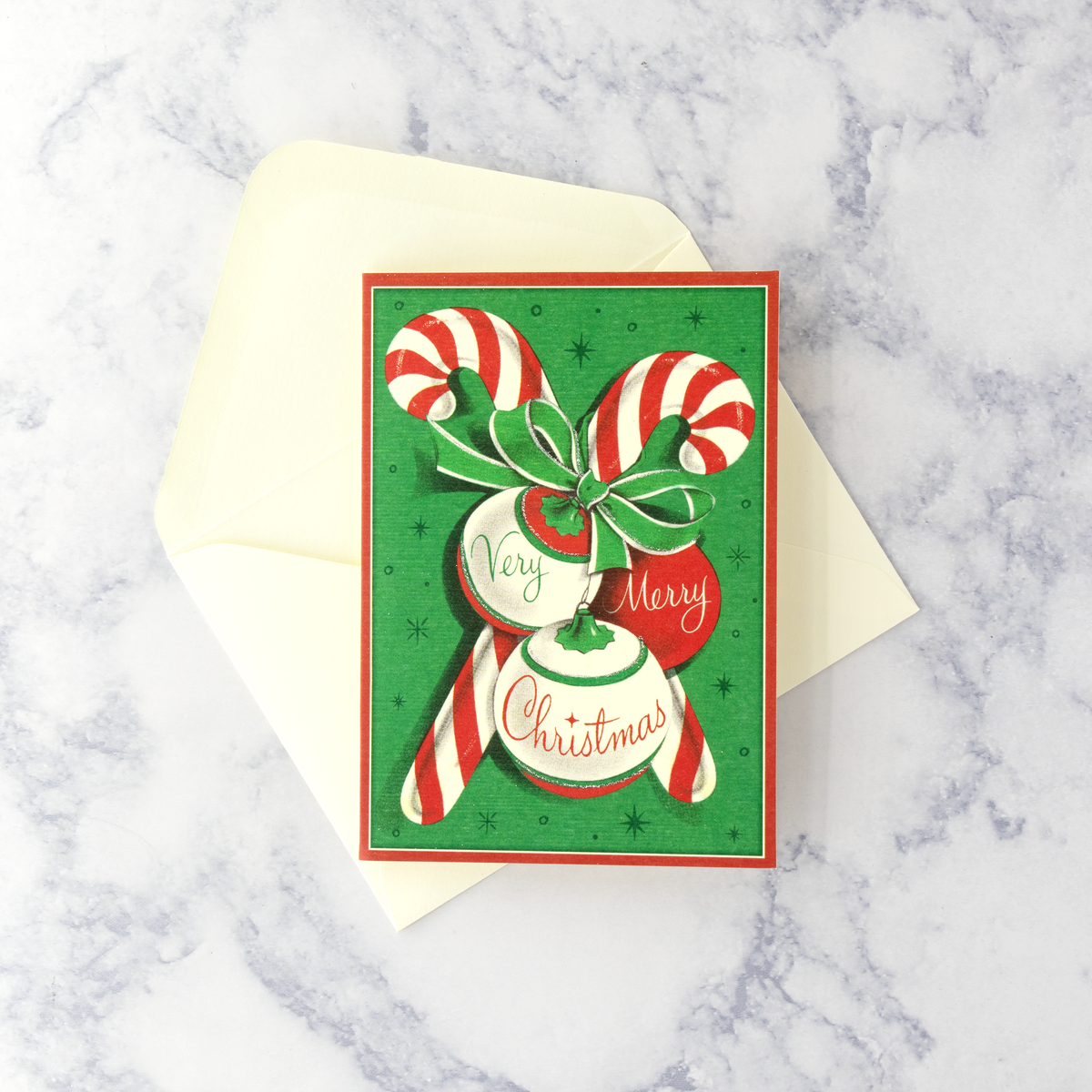 Vintage Candy Canes Christmas Boxed Notes (Set of 10) – Bonsai Paper Co.