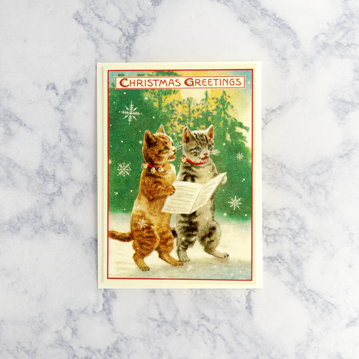 Vintage Cats Christmas Card – Bonsai Paper Co.
