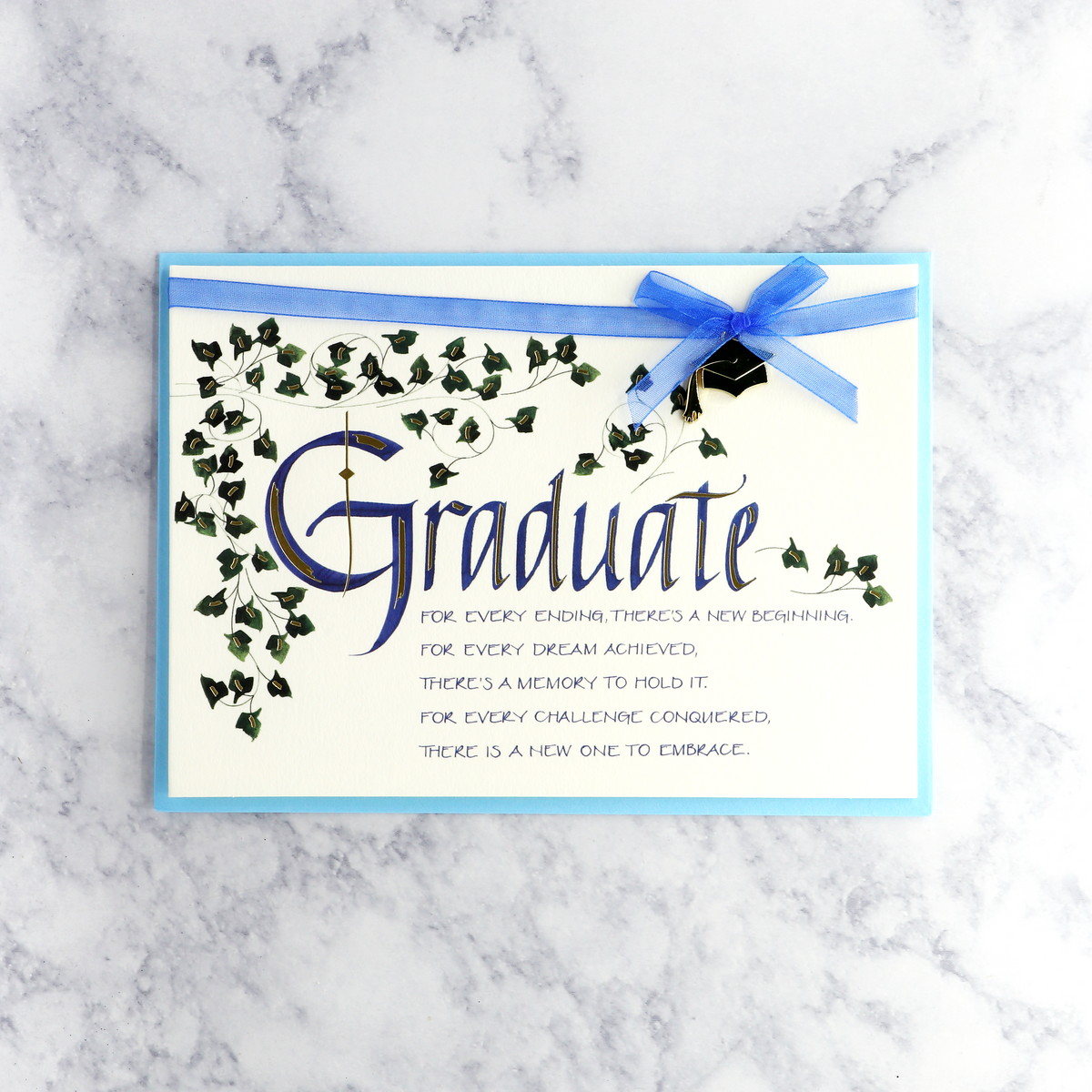 Calligraphy & Ivy Graduation Card – Bonsai Paper Co.