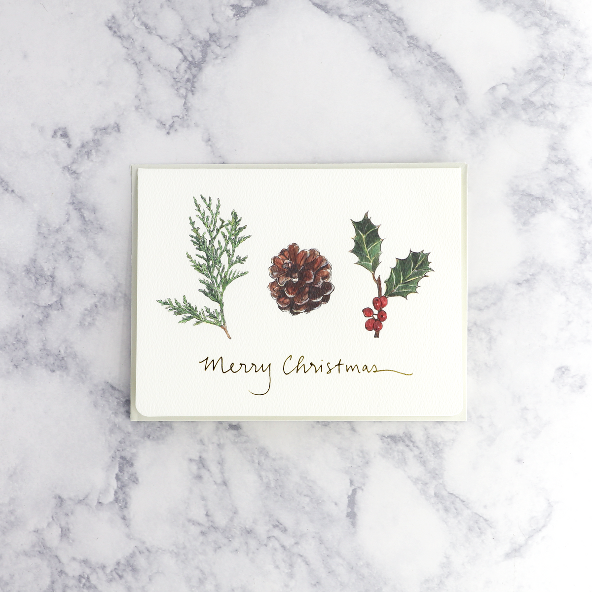 Merry Christmas Joy Christmas Card – Bonsai Paper Co.