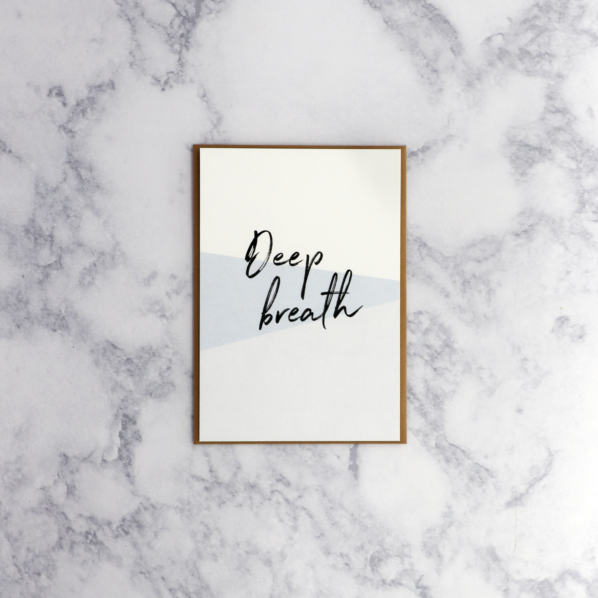 Color Block "Deep Breath" Encouragement Card – Bonsai Paper Co.