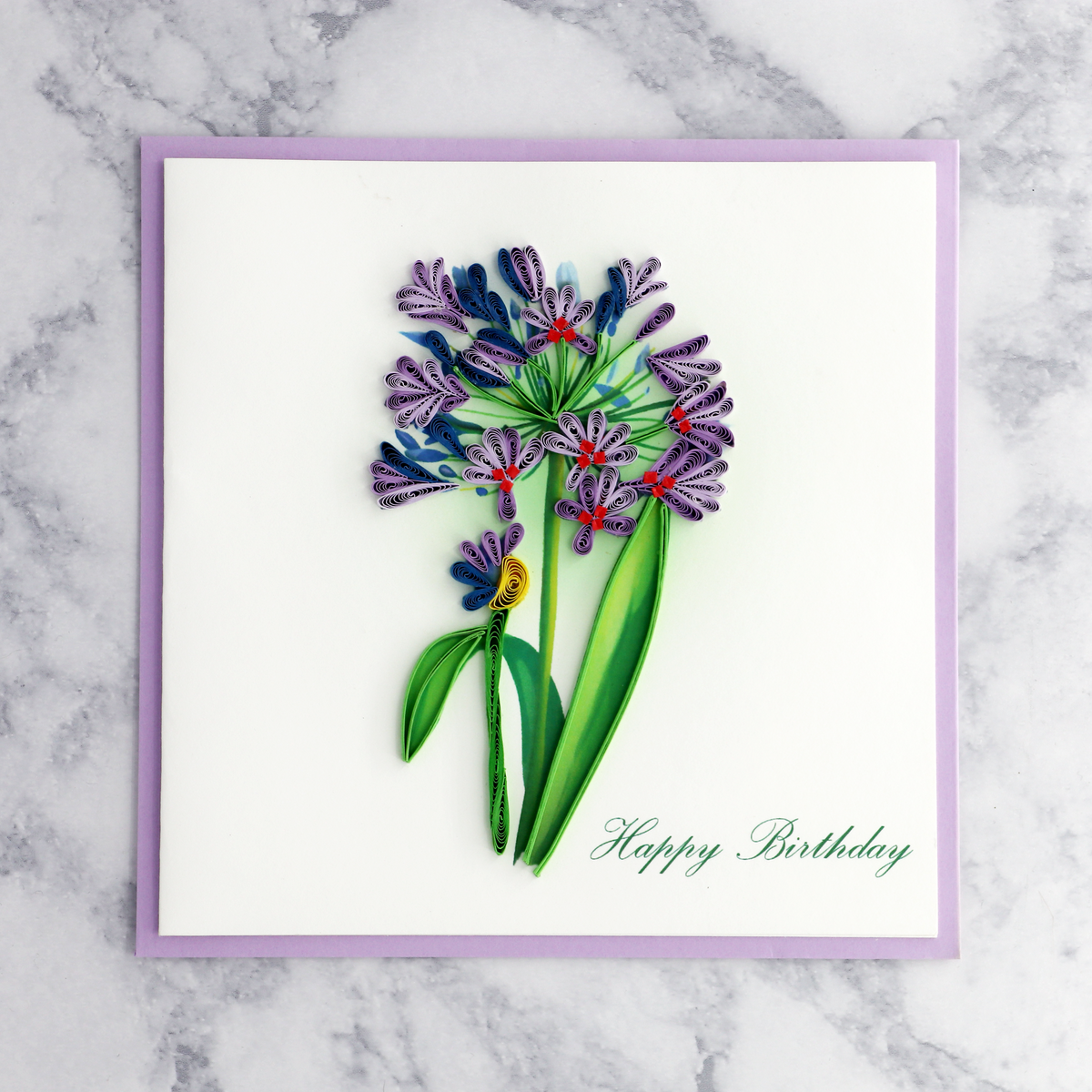 Handmade Crocus Quilling Birthday Card – Bonsai Paper Co.
