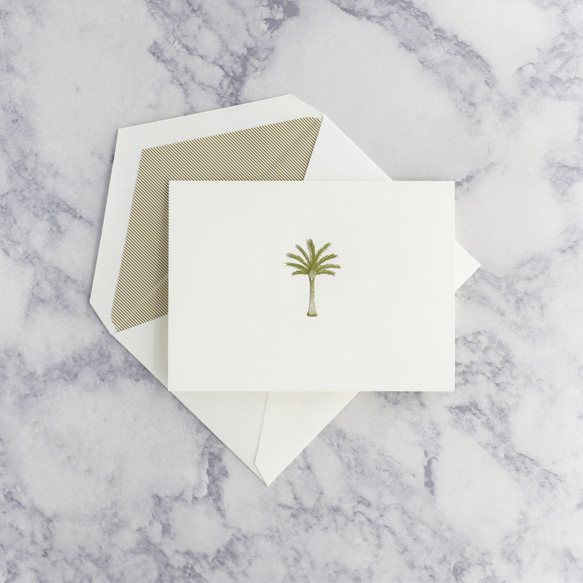 Engraved Palm Tree on Pearl White Boxed Notes (Set of 10) – Bonsai ...