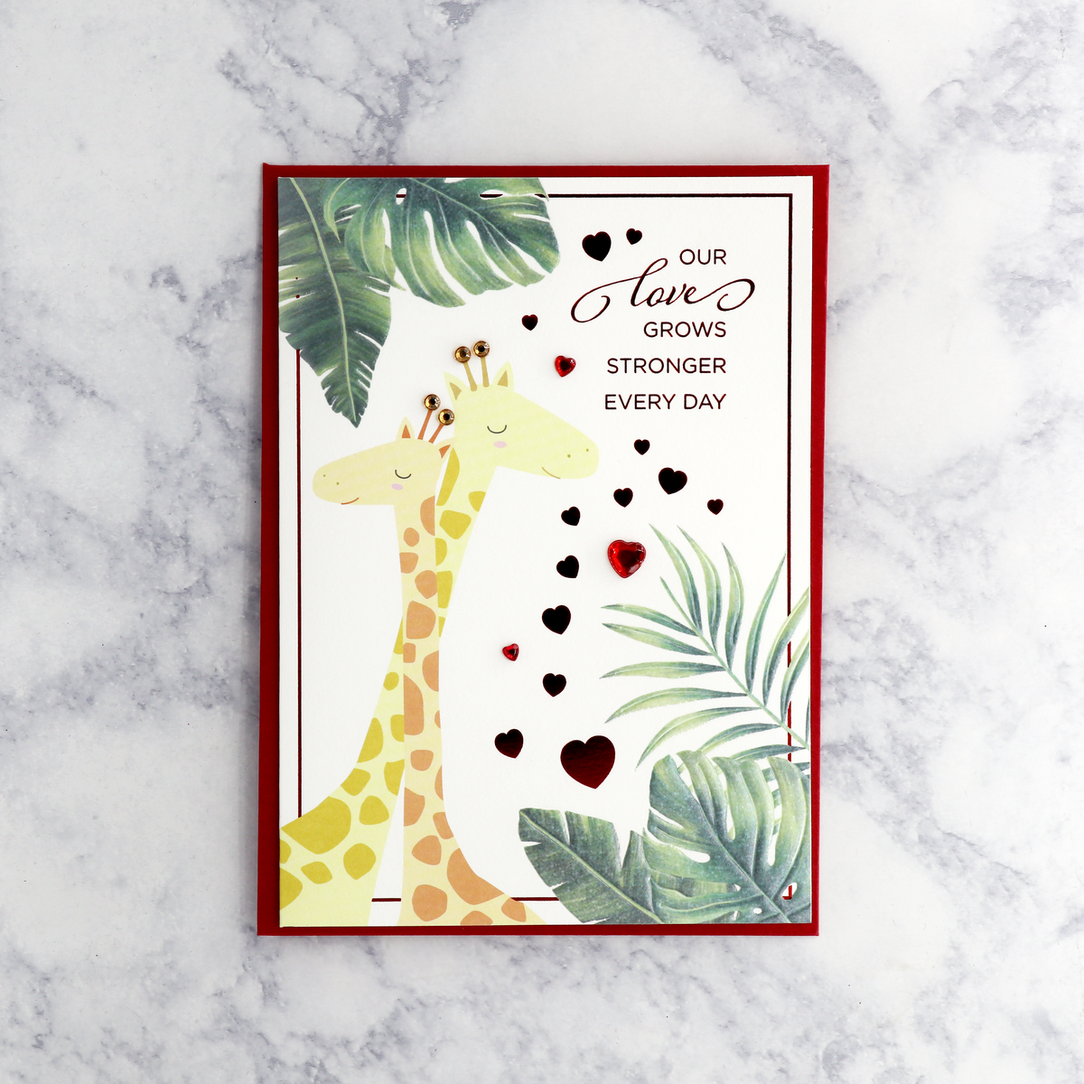 Giraffe Couple Valentine’s Day Card – Bonsai Paper Co.