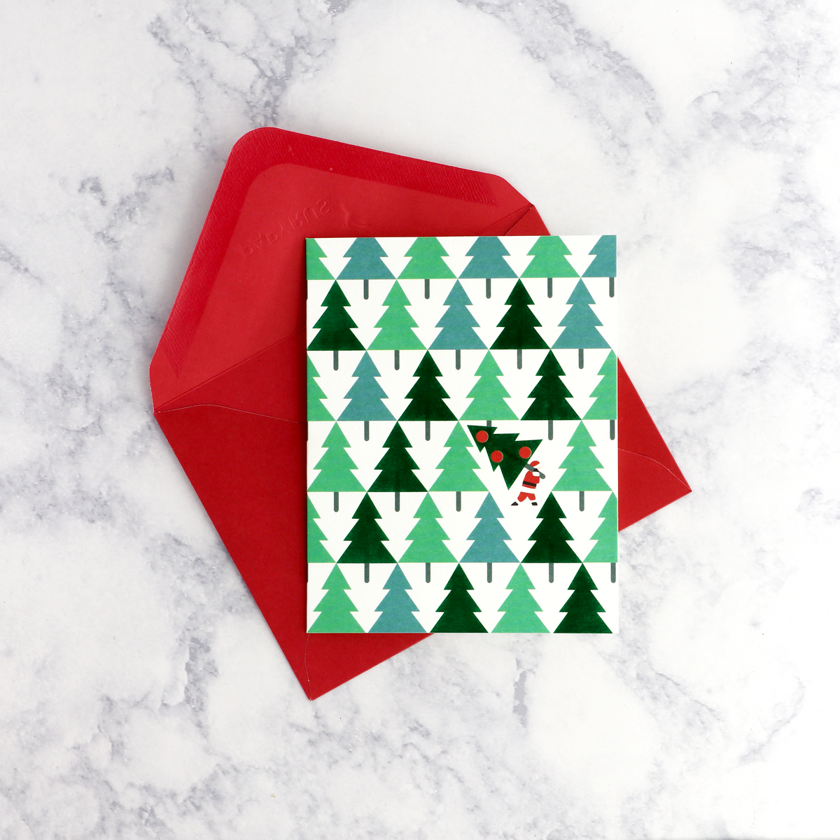 Pine Trees Christmas Boxed Cards (Set of 20) – Bonsai Paper Co.