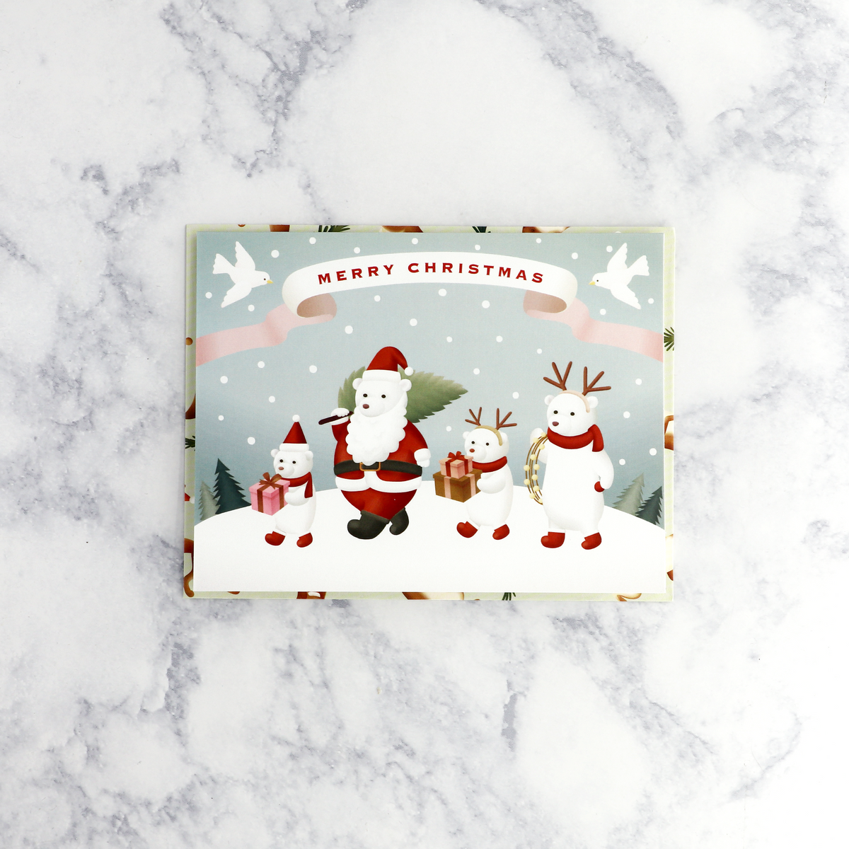 Polar Bear Family Christmas Card – Bonsai Paper Co.