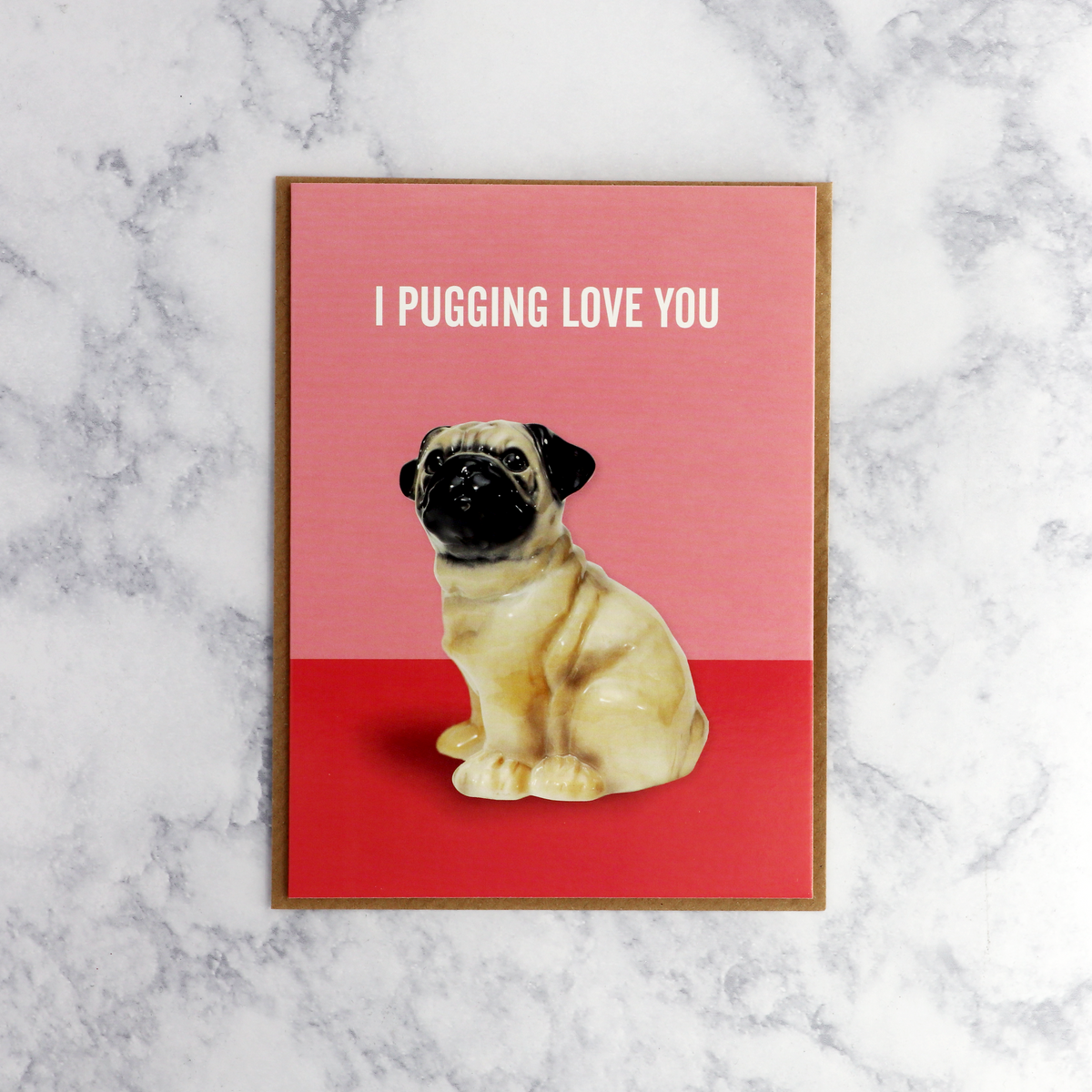 Pug Romance Card – Bonsai Paper Co.