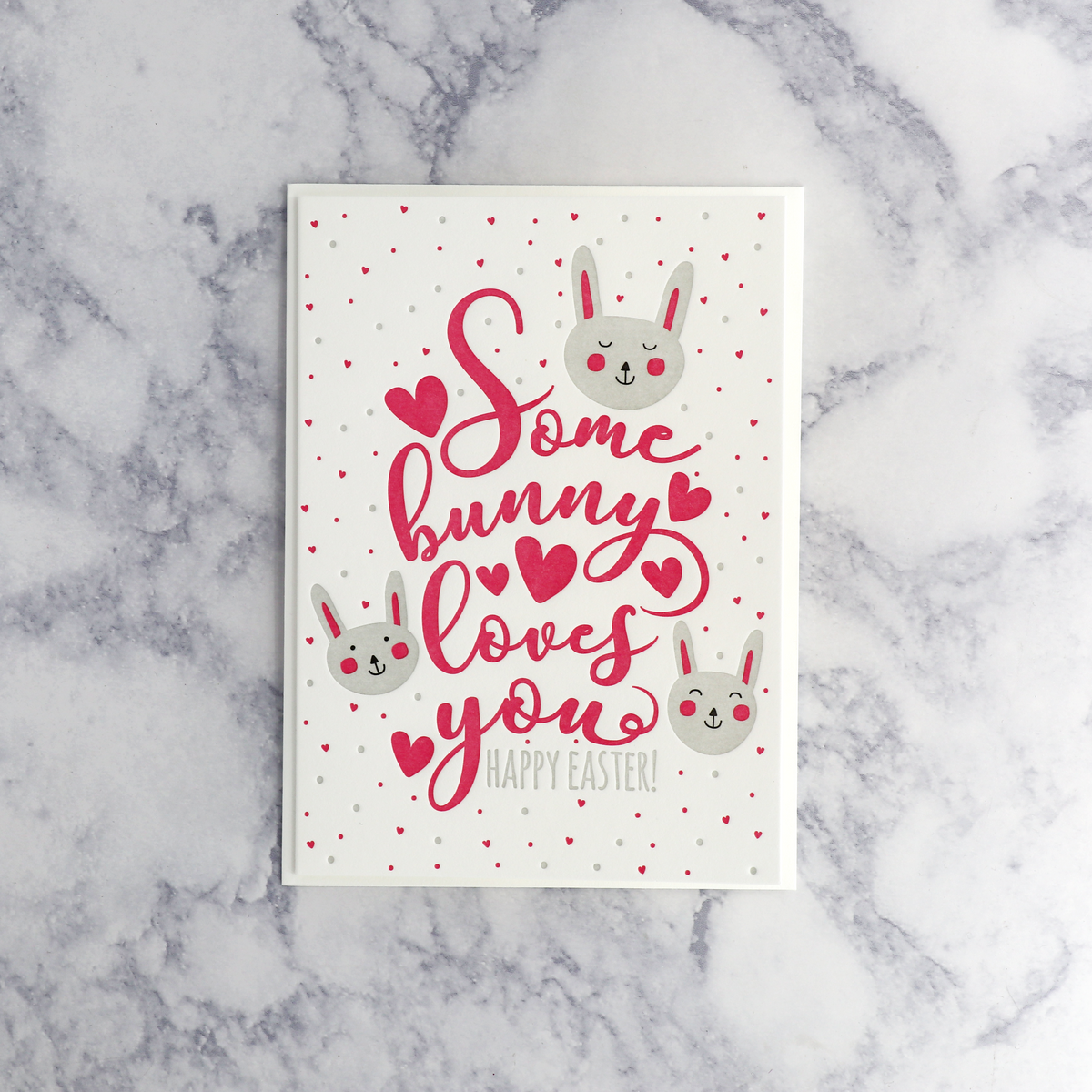 Letterpress “Some Bunny Loves You” Easter Card – Bonsai Paper Co.